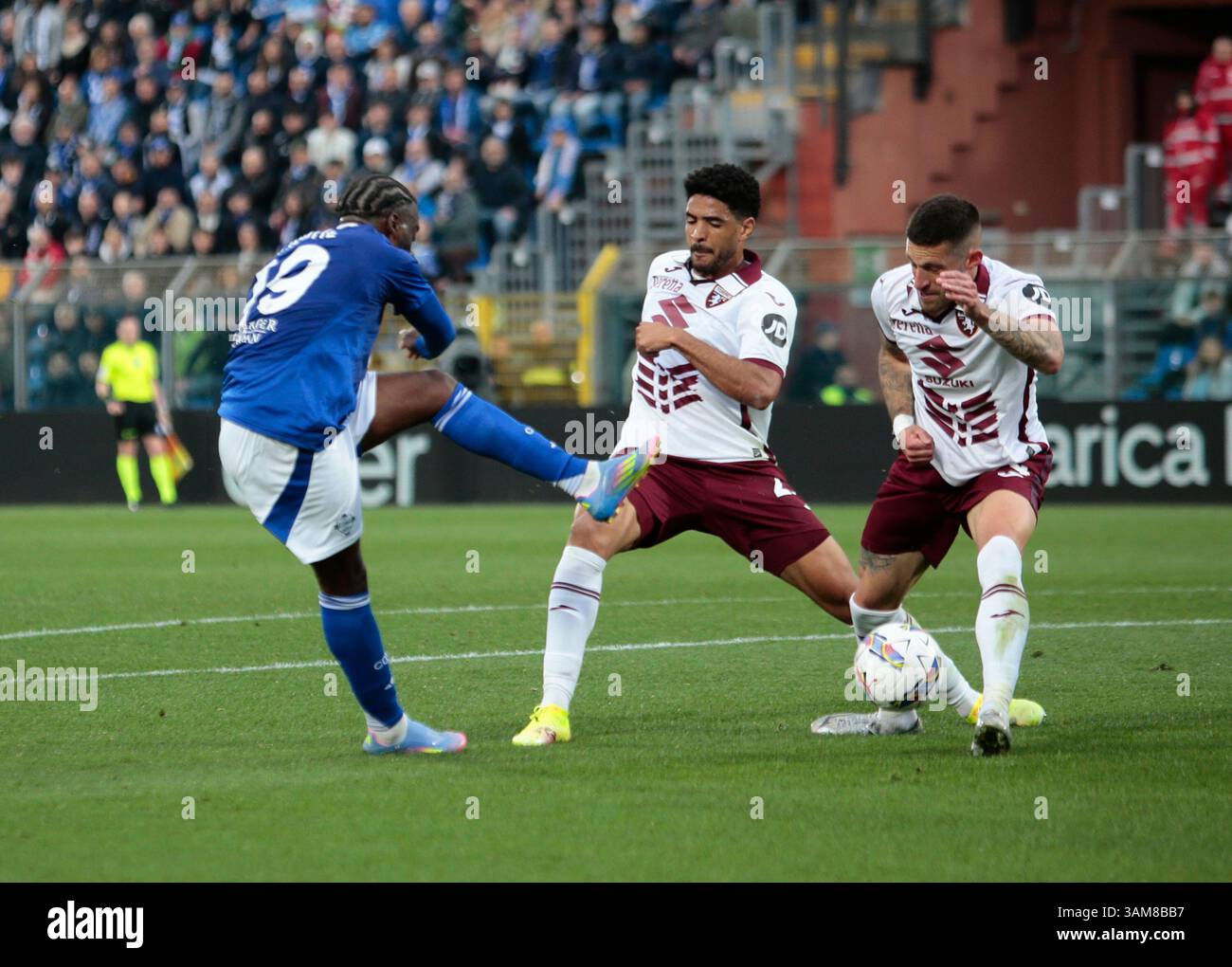 Como, Italy. 13th Apr, 2025. Jonathan Ikone of Como 1907 during the ...
