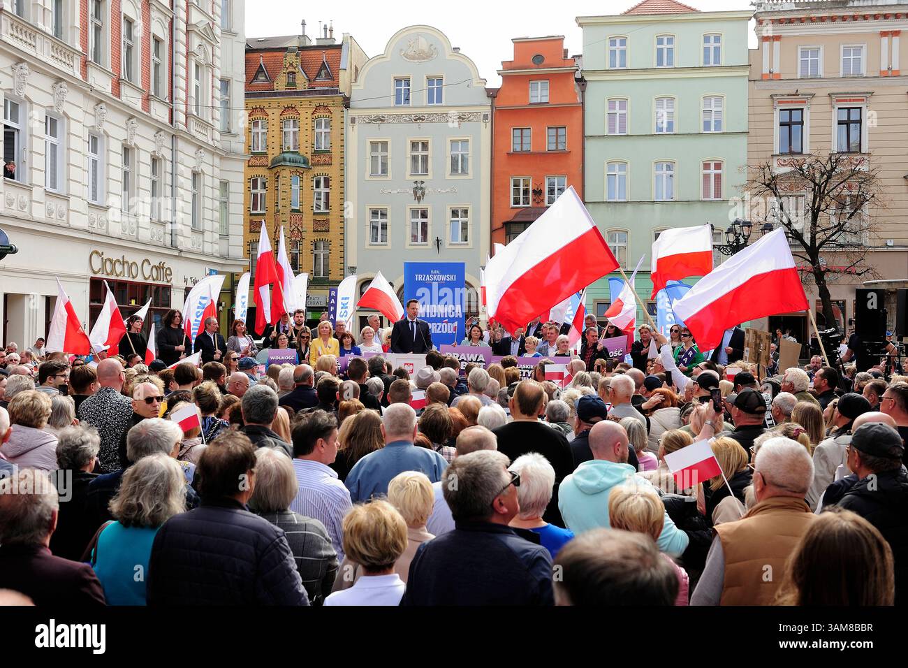 Swidnica, Dolny Slask, Polska, Rafal Trzaskowski candidate for the President of Poland, election ...
