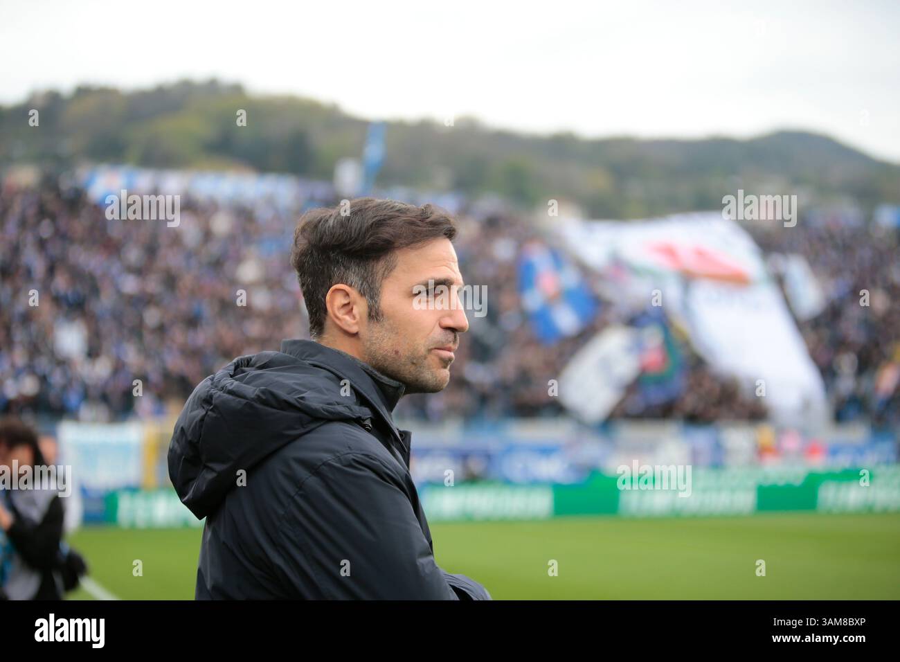 Como, Italy. 13th Apr, 2025. Cesc Fàbregas manager of Como 1907 during ...