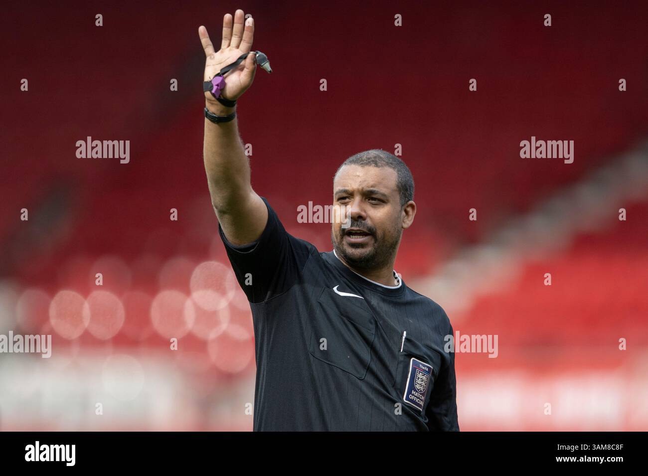 Referee during the FA Women's National League Division One match ...