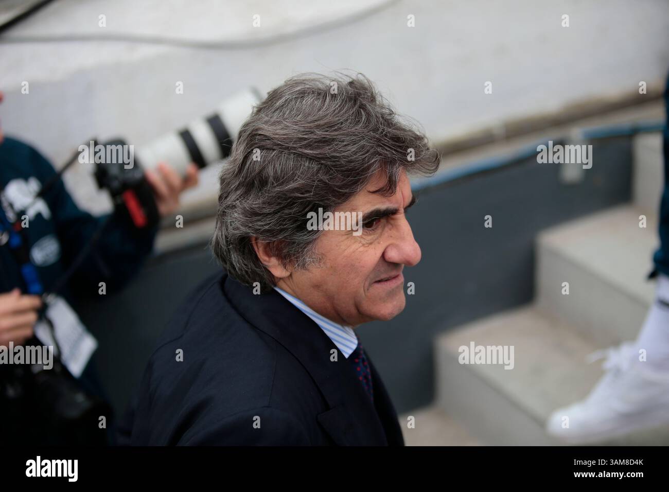 Como, Italy. 13th Apr, 2025. Urbano Cairo, president of Torino FC ...