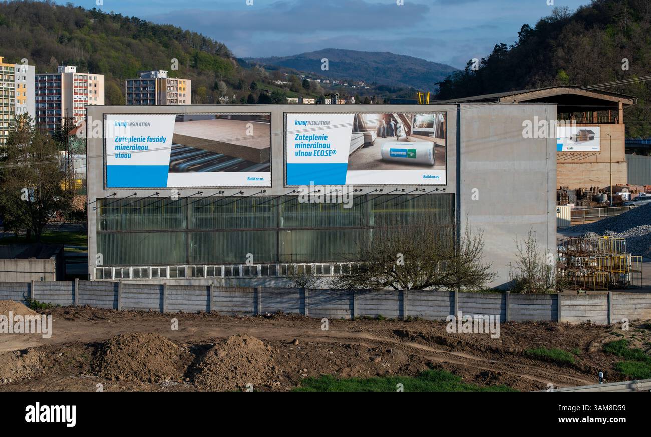 Nova Bana, Slovakia - April, 12, 2025 : Knauf insulation production ...