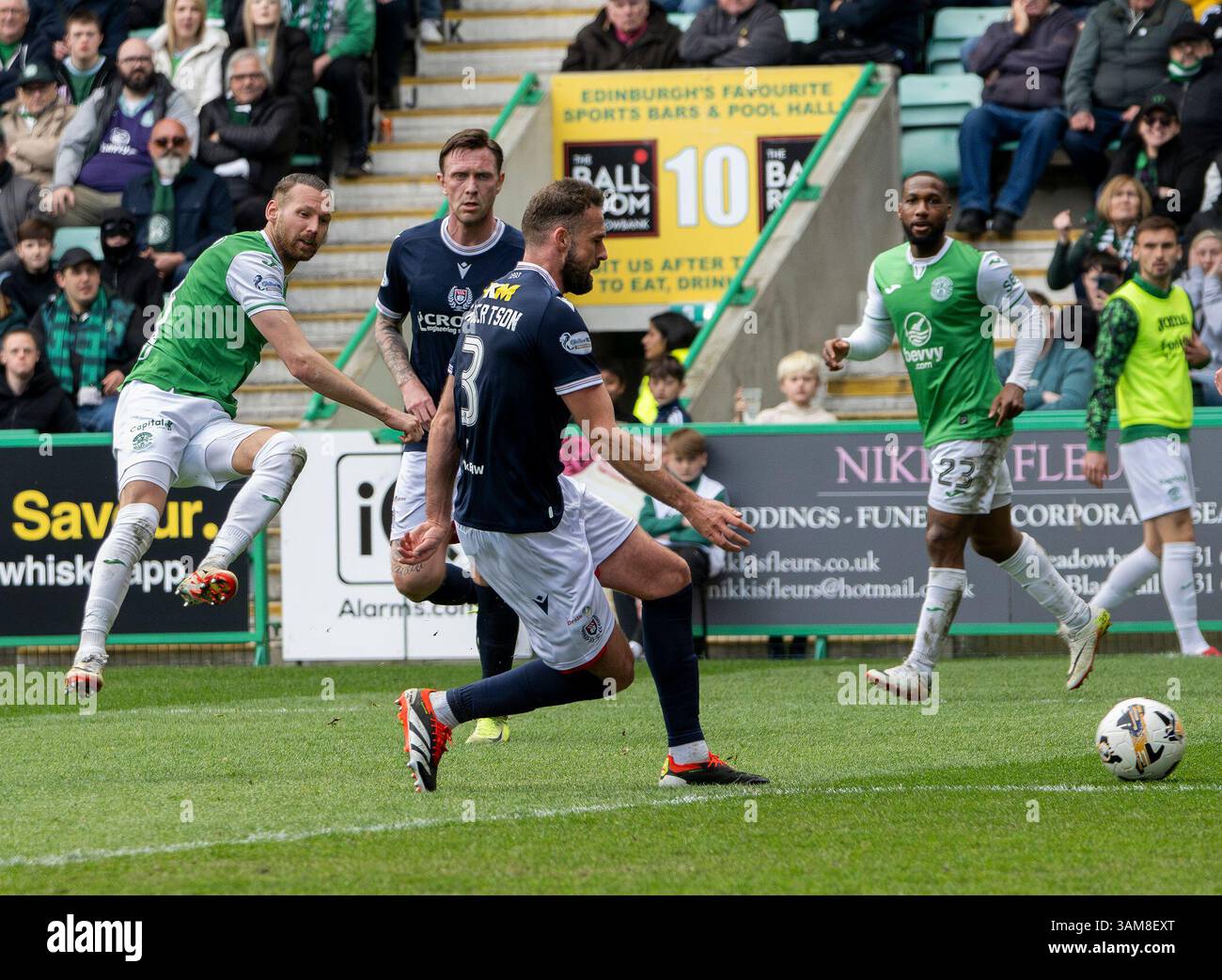 Edinburgh, UK. 13th Apr, 2025. Scottish Premiership - Hibernian FC v ...