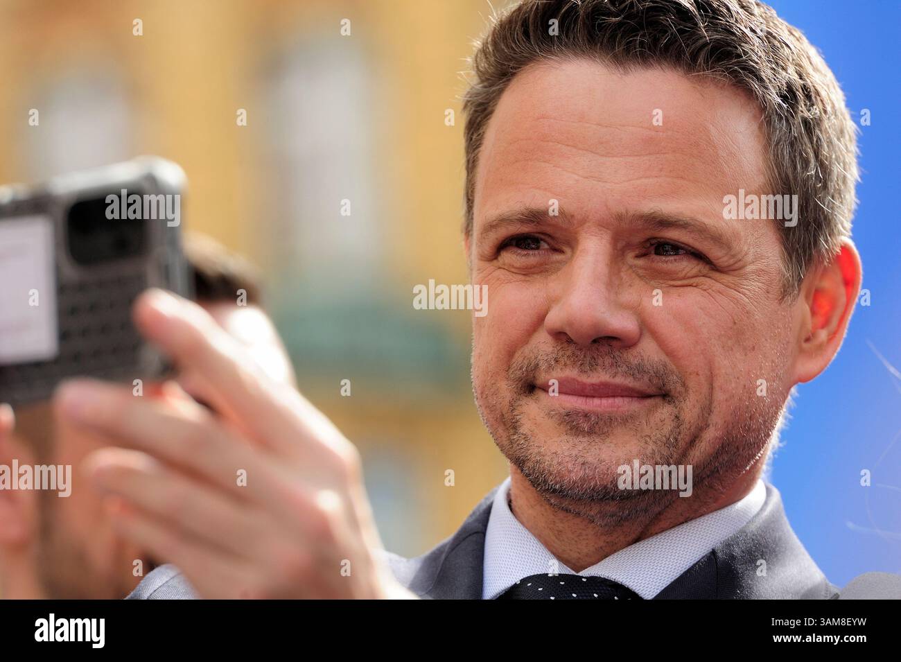 Swidnica, Dolny Slask, Polska, Rafal Trzaskowski candidate for the President of Poland, election ...