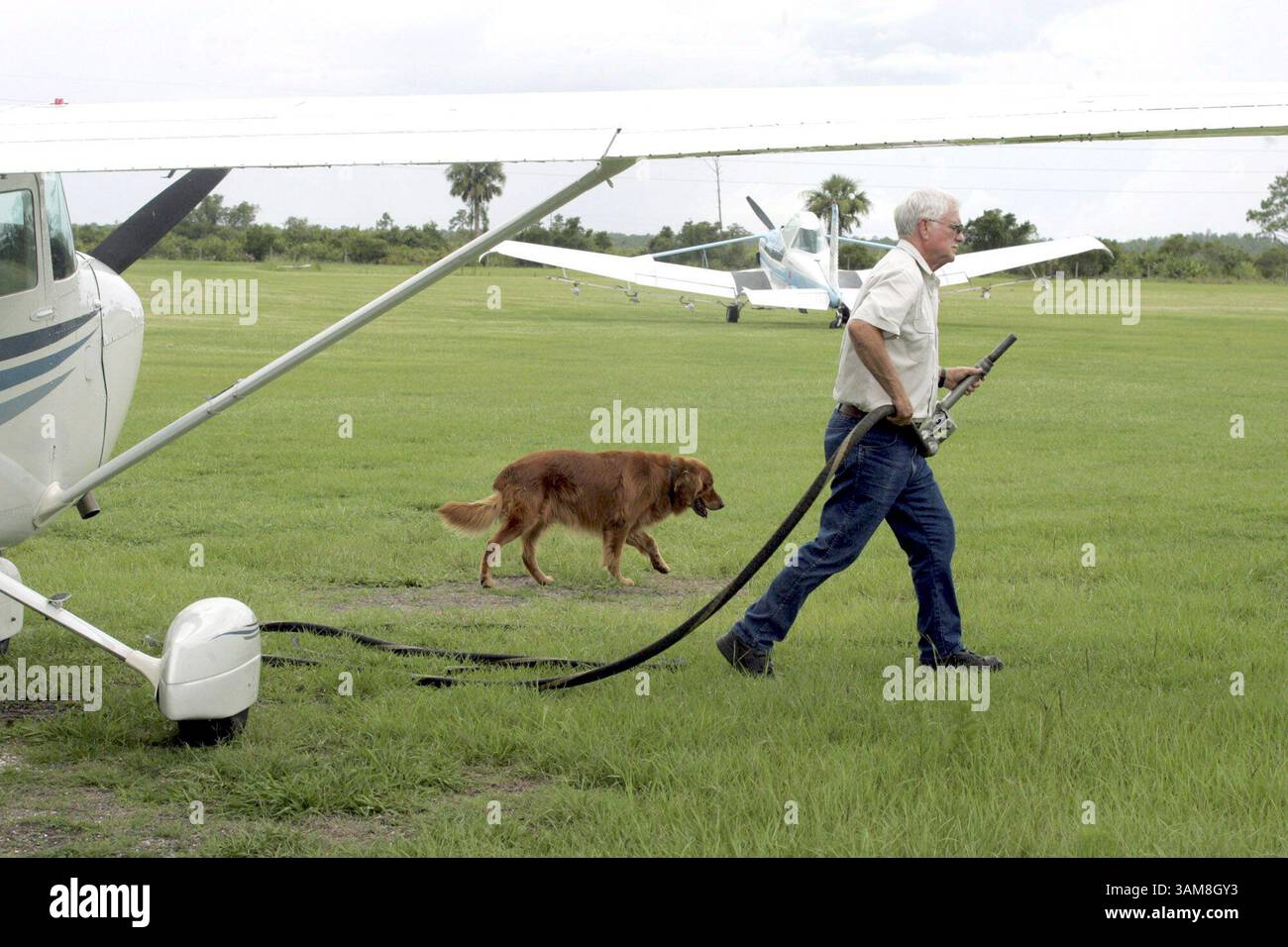 Aug. 24, 2006 - U.S. - Bill Malone, a crop duster pilot in Okeechobee ...