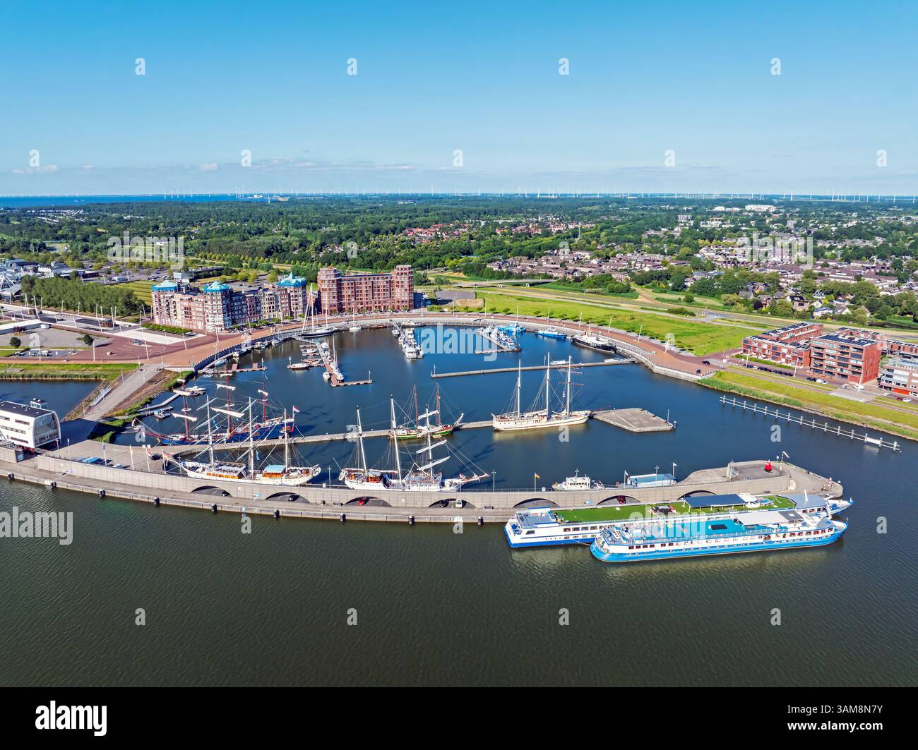 Netherlands harbor drone shot hi-res stock photography and images - Alamy