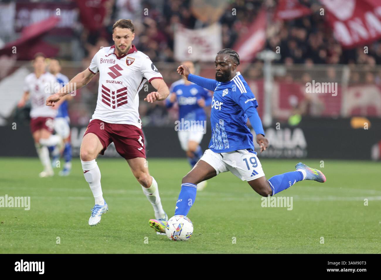 Como, Italia. 13th Apr, 2025. ComoÕs Como 1907's Jonathan Ikone in ...
