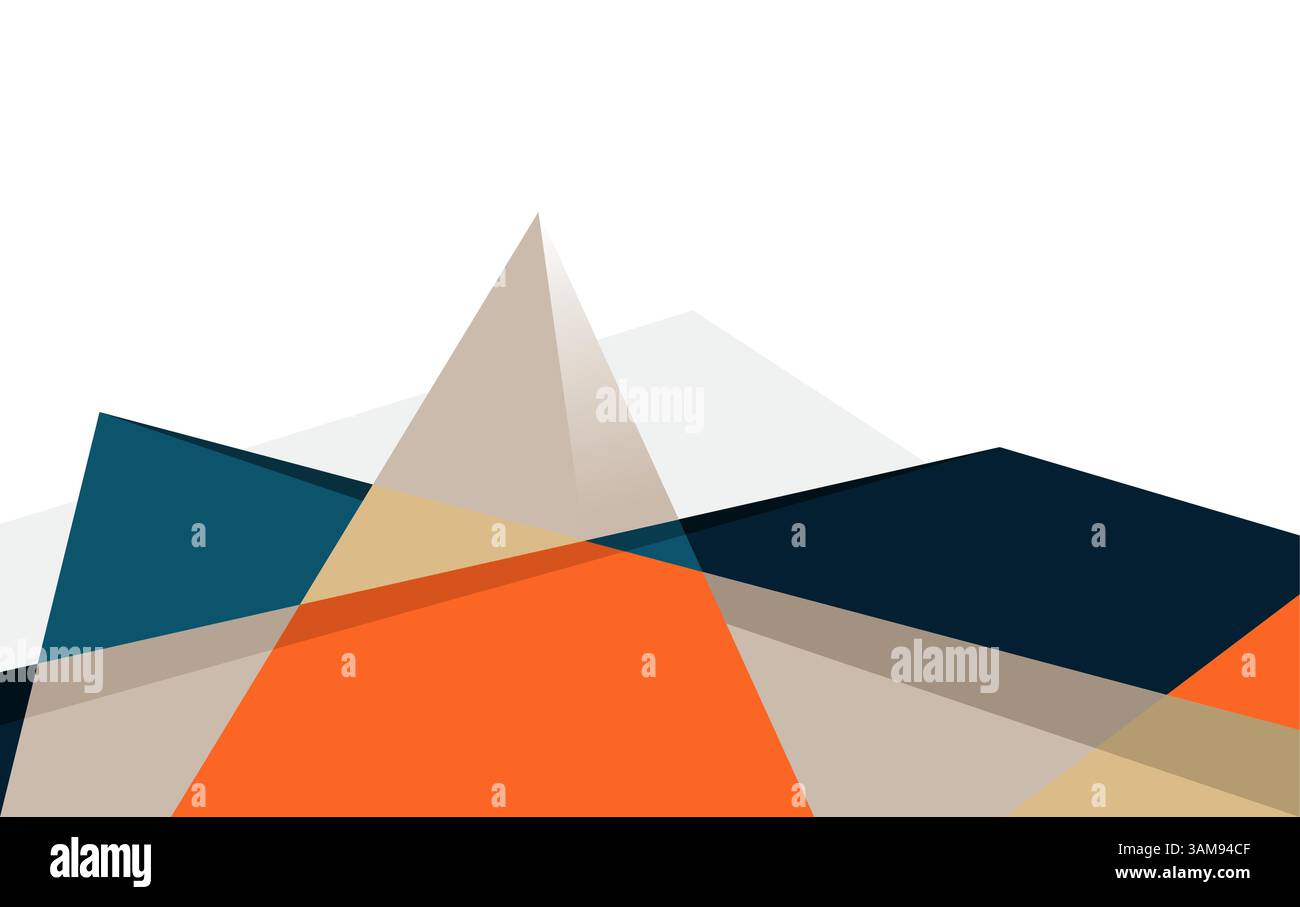 Abstract Mountain Simple Background. Mountain Art For Poster Design ...