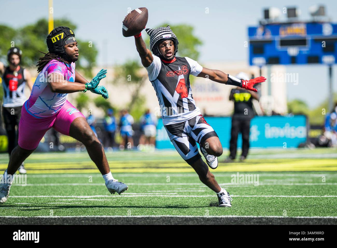 Crab5's Sammy Shepard runs the football in for a touchdown during OT7 ...