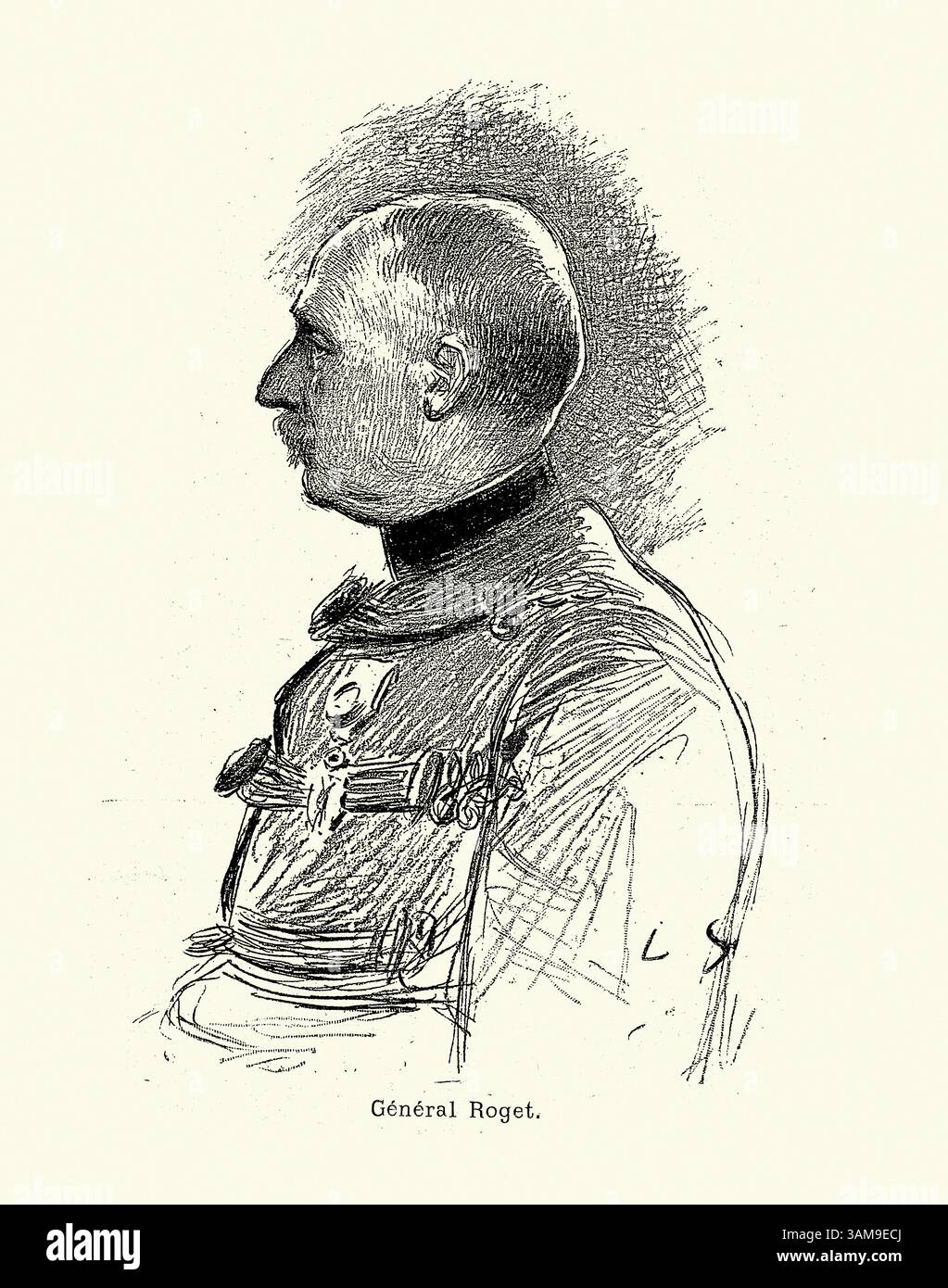 Dreyfus affair, Court room sketch of General Gaudérique Roget, during ...