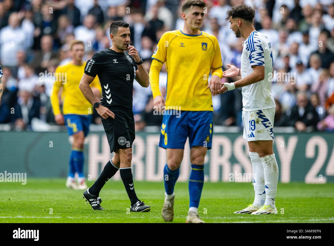 Copenhagen, Denmark. 13th Apr, 2025. Referee Sandi Putros seen with ...