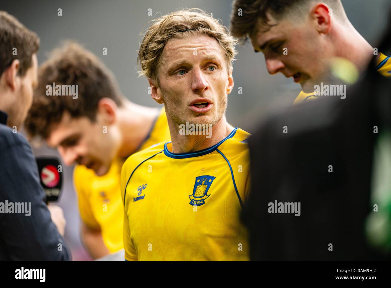 Copenhagen, Denmark. 13th Apr, 2025. Daniel Wass of Broendby IF seen ...
