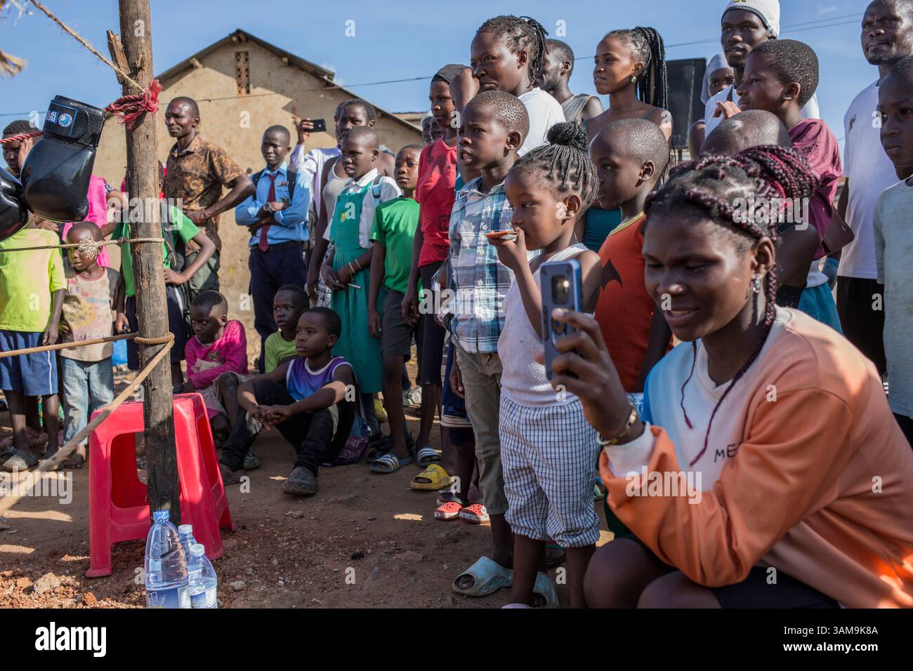 Boxing in Katanga slum, Kampala, Uganda, Africa Stock Photo - Alamy