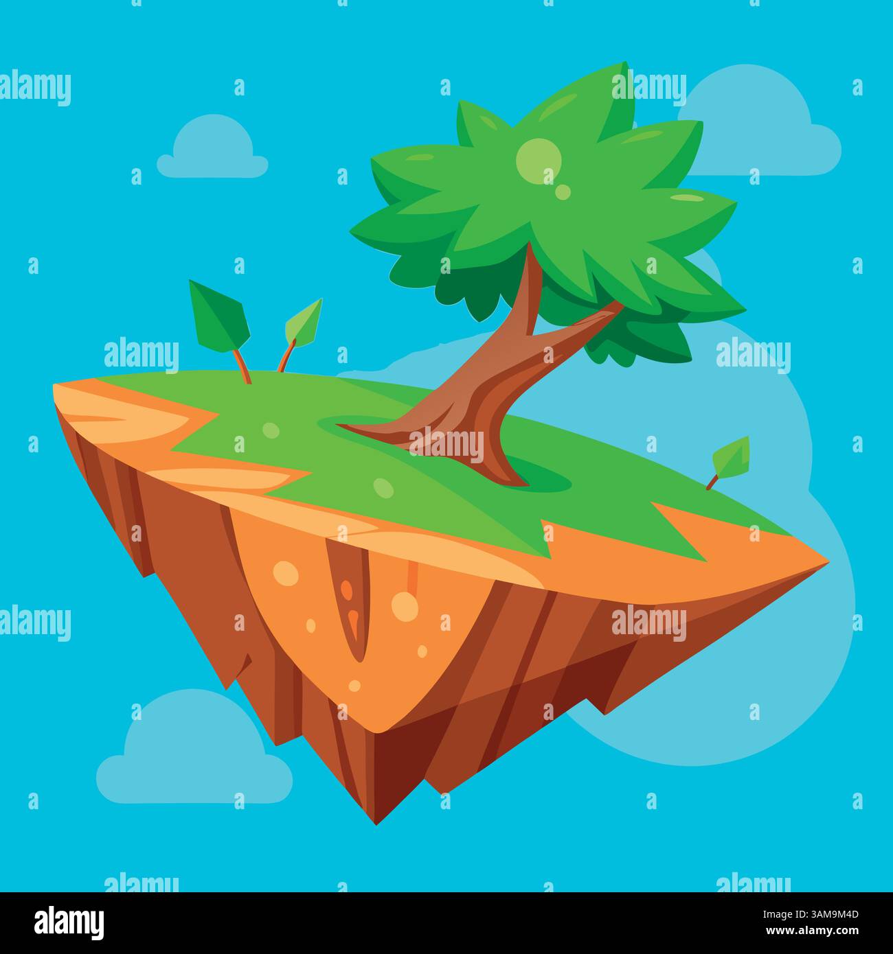 Island floating Stock Vector Images - Alamy
