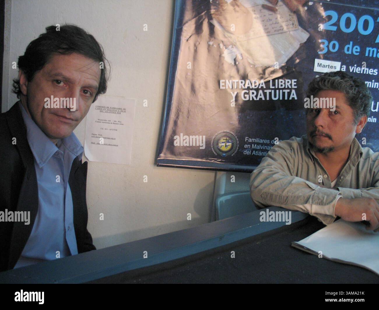 May 24, 2007 - U.S. - Falklands War veterans Cesar Trejo, left, and ...