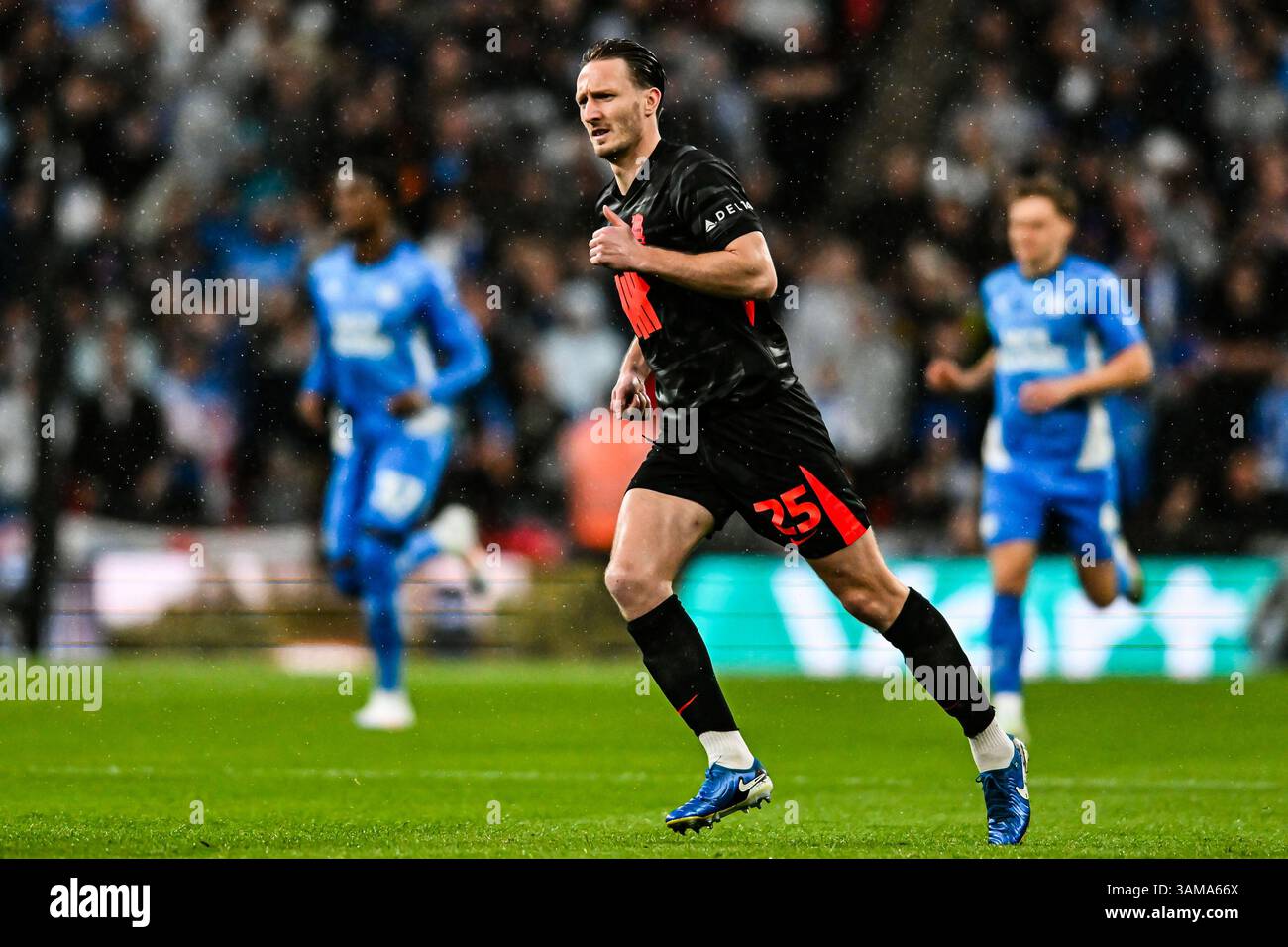 Wembley Stadium, London on Sunday 13th April 2025. Ben Davies (25 ...