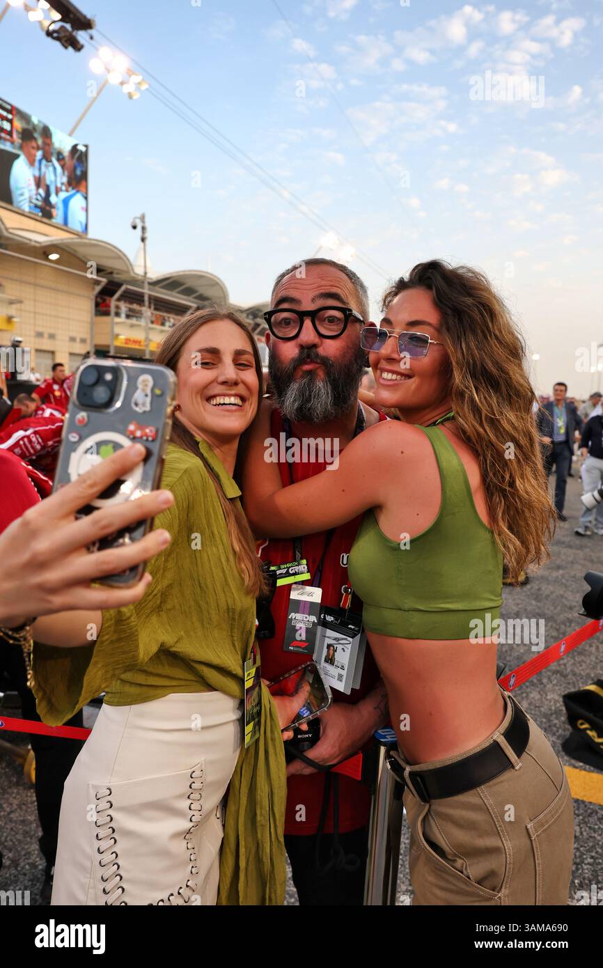 (L to R): Ludovica Zambon; Callo Albanese (ITA) Photographer; and Greta ...