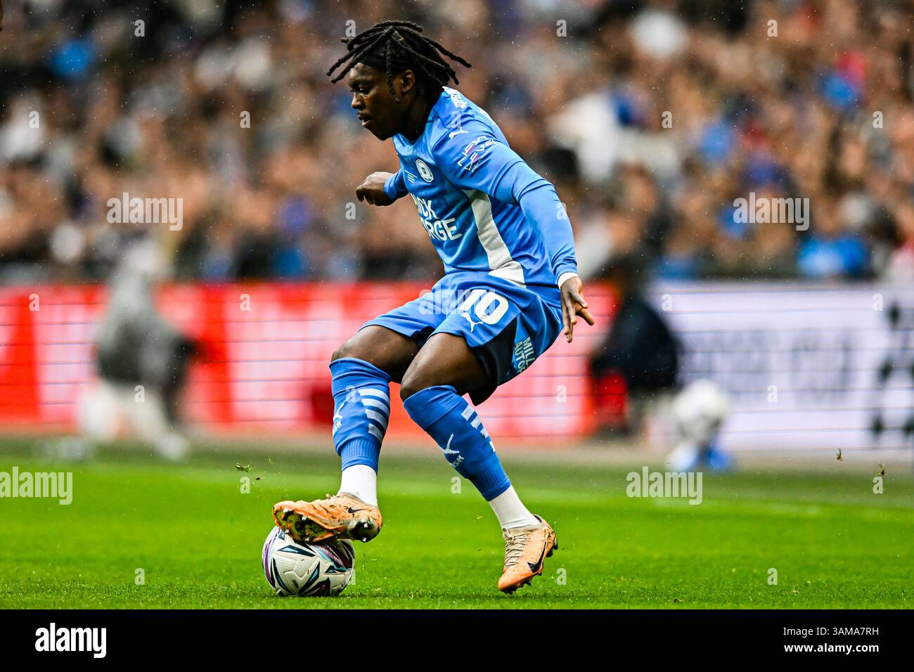 Wembley Stadium, London on Sunday 13th April 2025. Abraham Odoh (10 ...