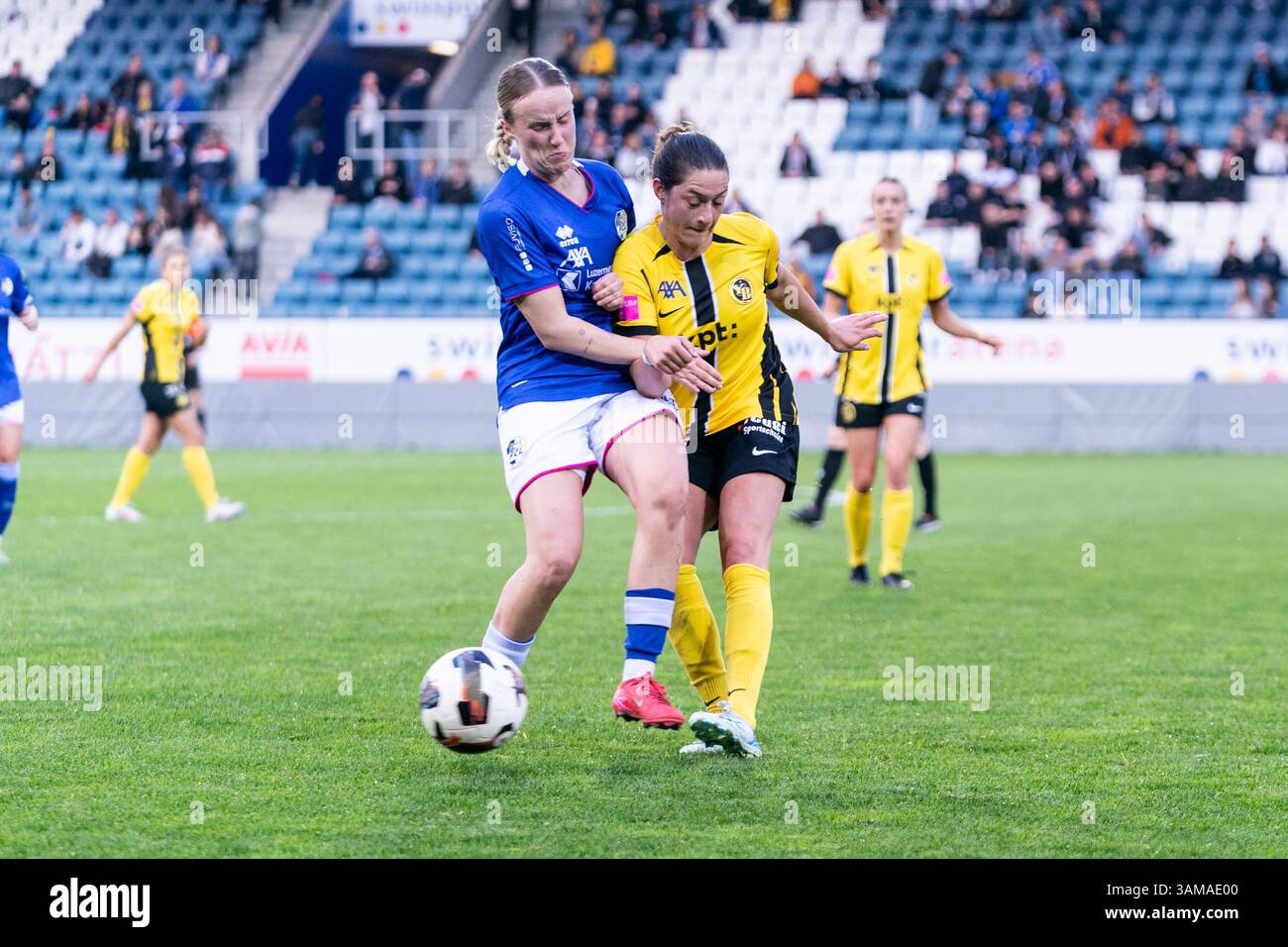 13.04.2025, Luzern, Hubelmatt, Women's Super League Quarterfinal 1: FC ...