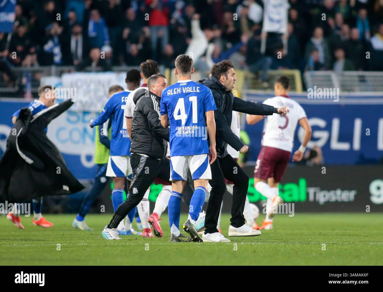 Como, Italy. 13th Apr, 2025. Cesc Fàbregas manager of Como 1907 during ...
