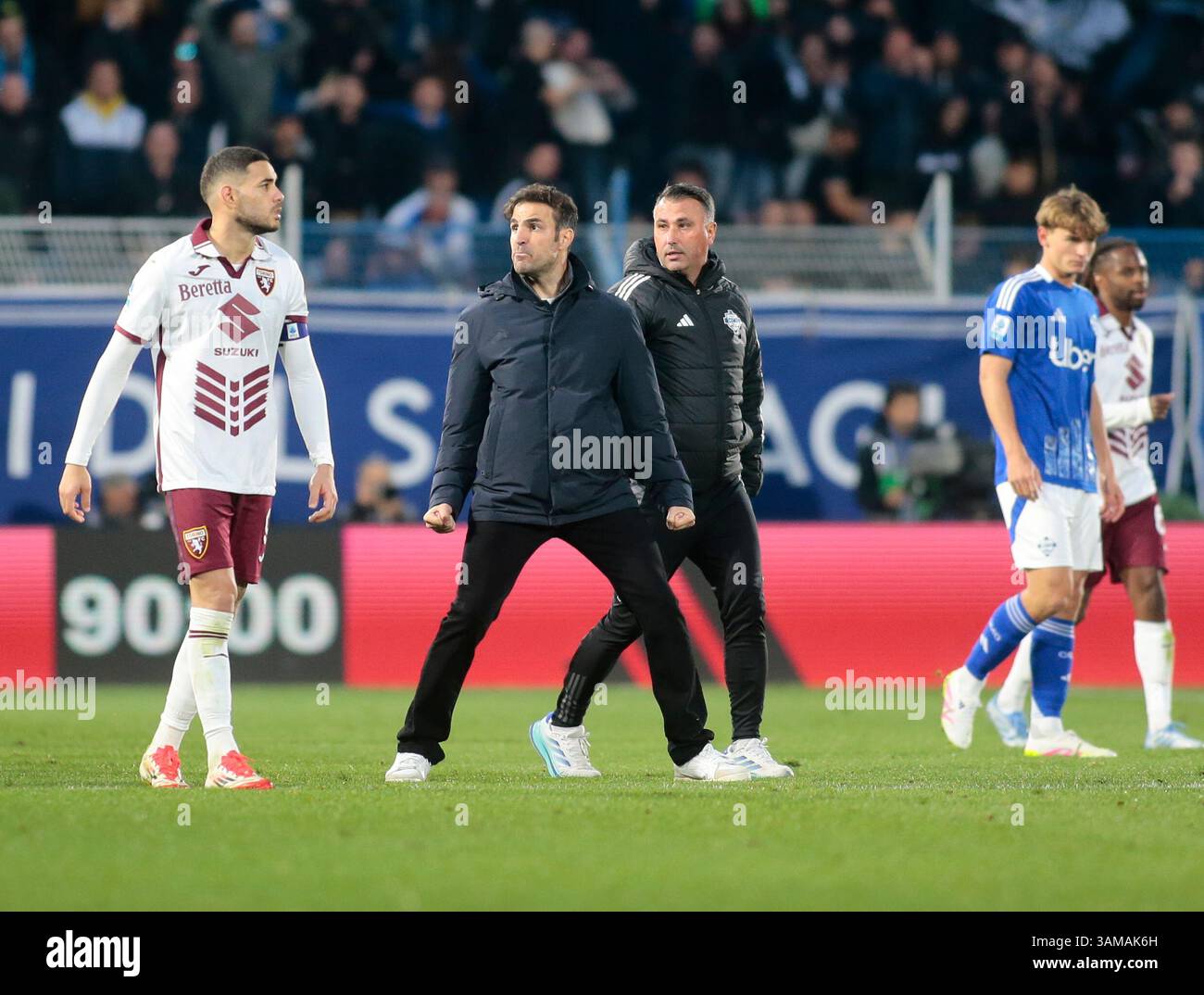 Como, Italy. 13th Apr, 2025. Cesc Fàbregas manager of Como 1907 during ...