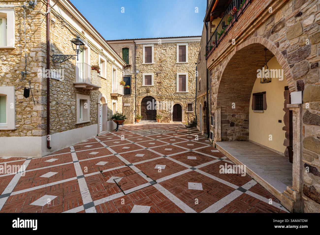 Scenic view of Altino, beautiful village in Chieti Province, Abruzzo ...