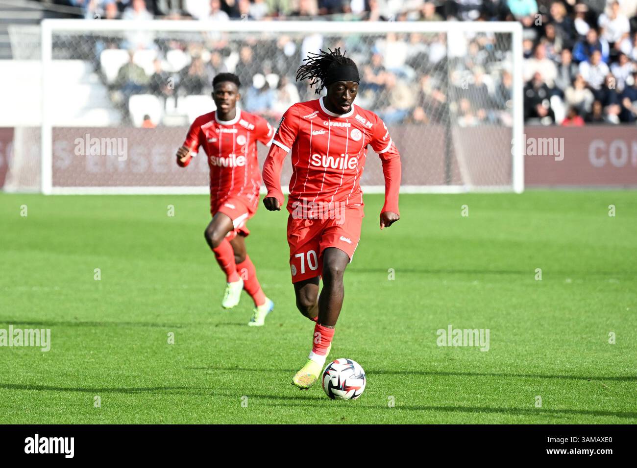 70 Tanguy COULIBALY (mhsc) during the Ligue 1 McDonald's match between ...