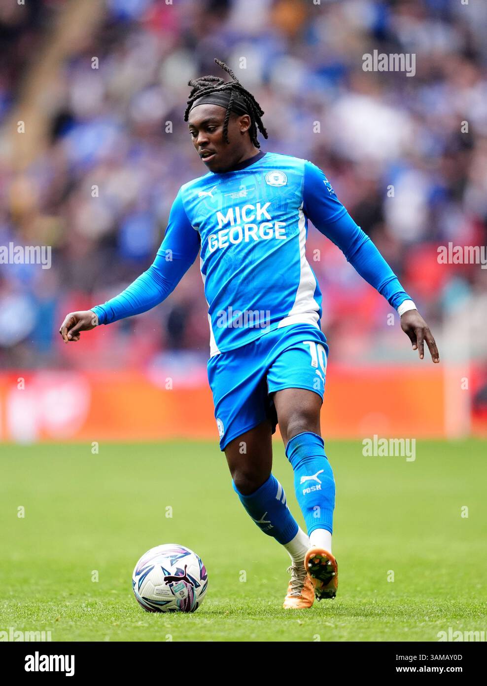 Peterborough United's Abraham Odoh during the Vertu Trophy Final at Wembley Stadium, London ...