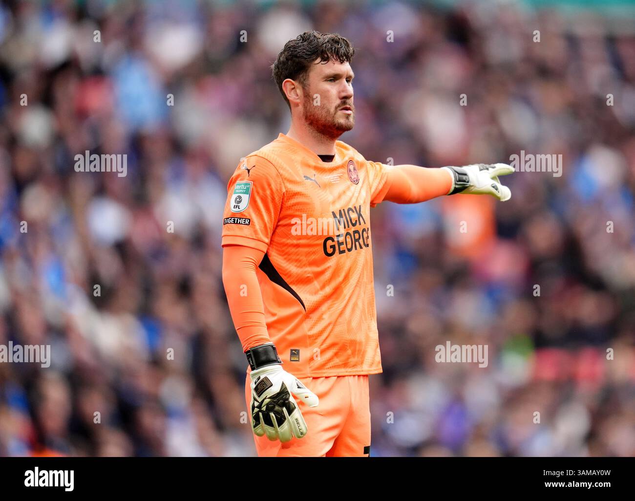 Peterborough United's goalkeeper Jed Steer during the Vertu Trophy ...