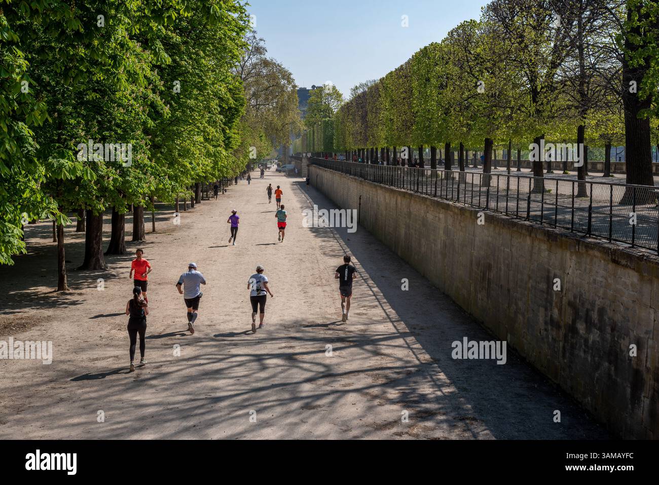 Jogging paris park hi-res stock photography and images - Alamy