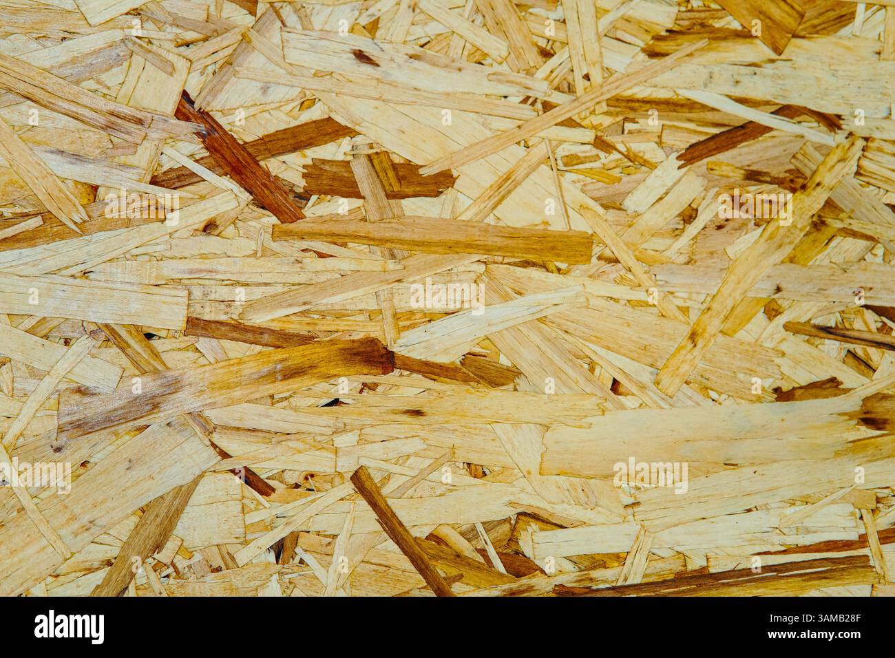 Closeup of oriented strand board surface for architectural use Stock ...