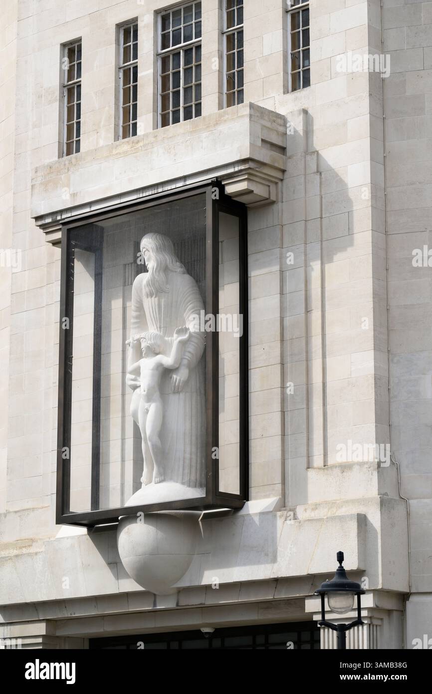 The newly restored sculpture of Prospero and Ariel is now protected ...