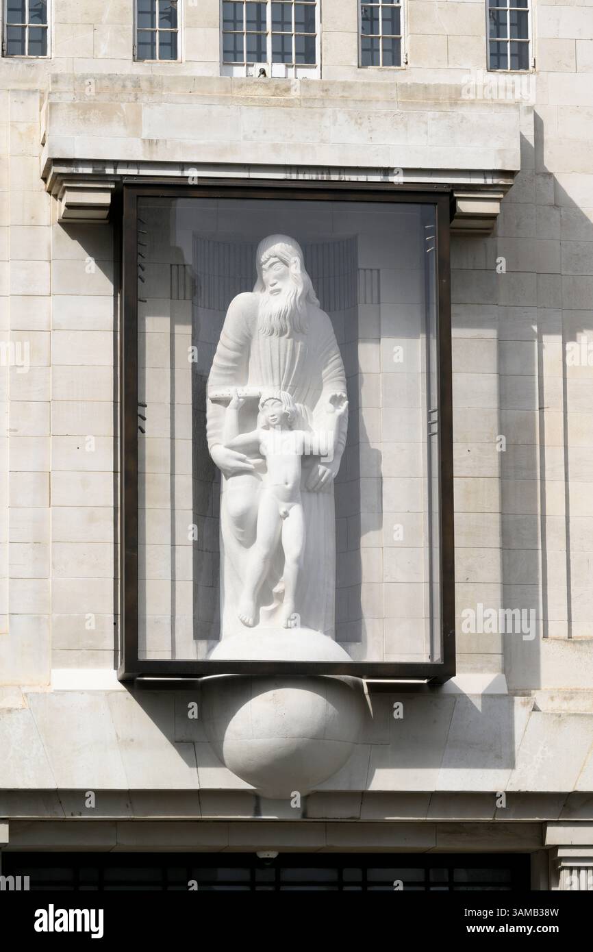 The newly restored sculpture of Prospero and Ariel is now protected ...