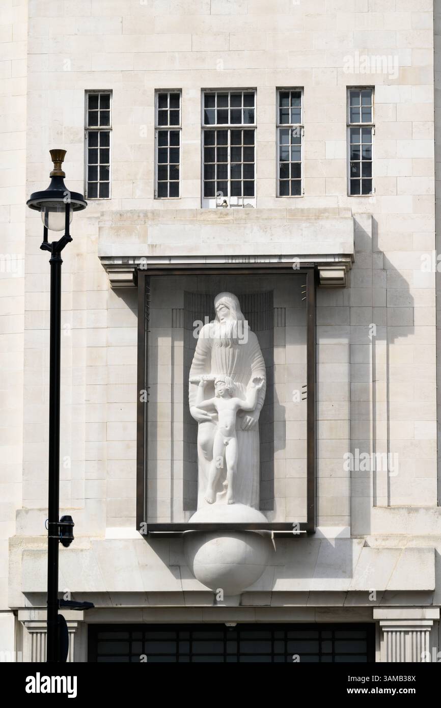 The newly restored sculpture of Prospero and Ariel is now protected ...