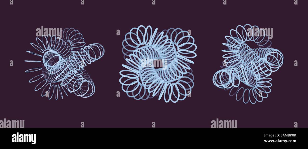 3d Connection Structure Futuristic Technology Style Abstract Design Lattice Geometric Element