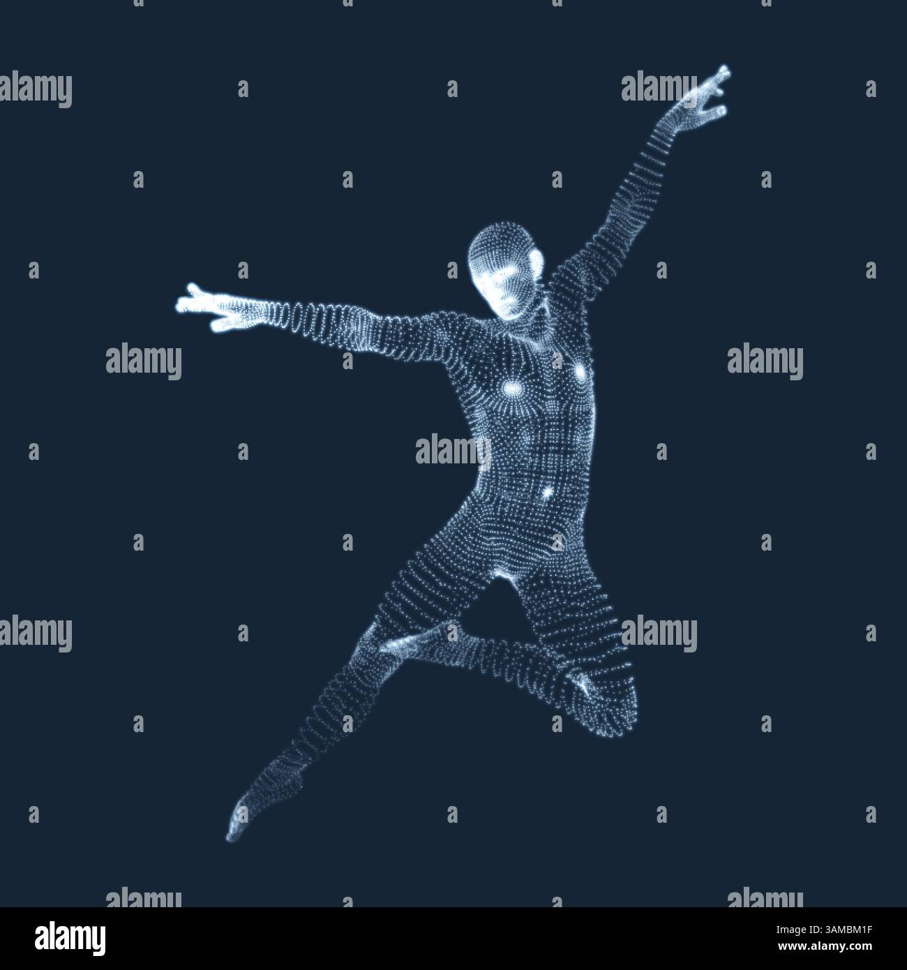 Man is Posing and Dancing. Silhouette of a Dancer. A Dancer Performs ...