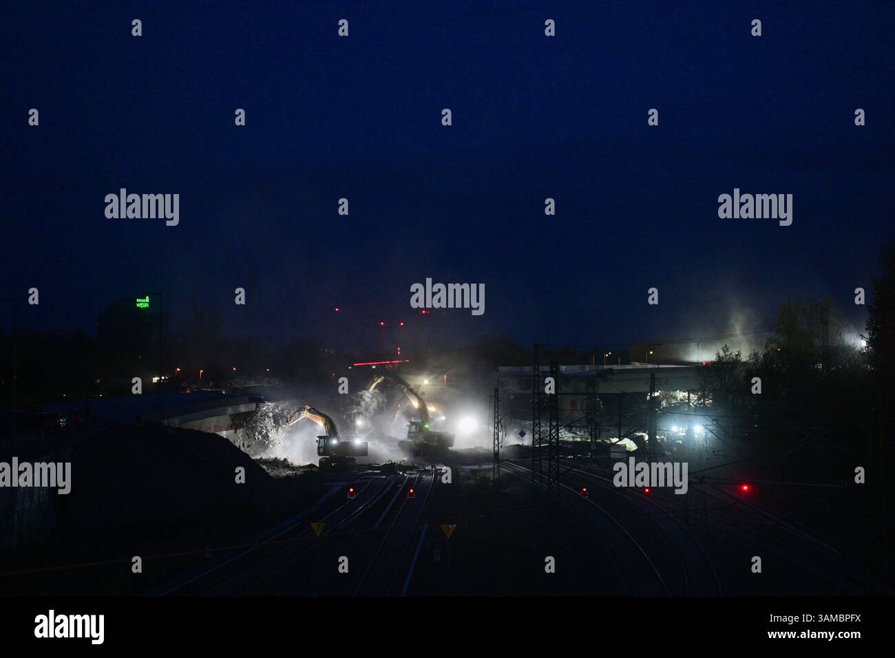 Berlin, Germany. 13th Apr, 2025. The bridge of highway 100 over the ...