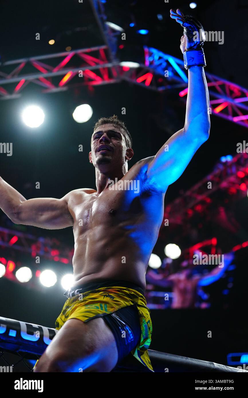 MIAMI, FL - APRIL 12:Tresean Gore and Marco Tulio at UFC 314 ...