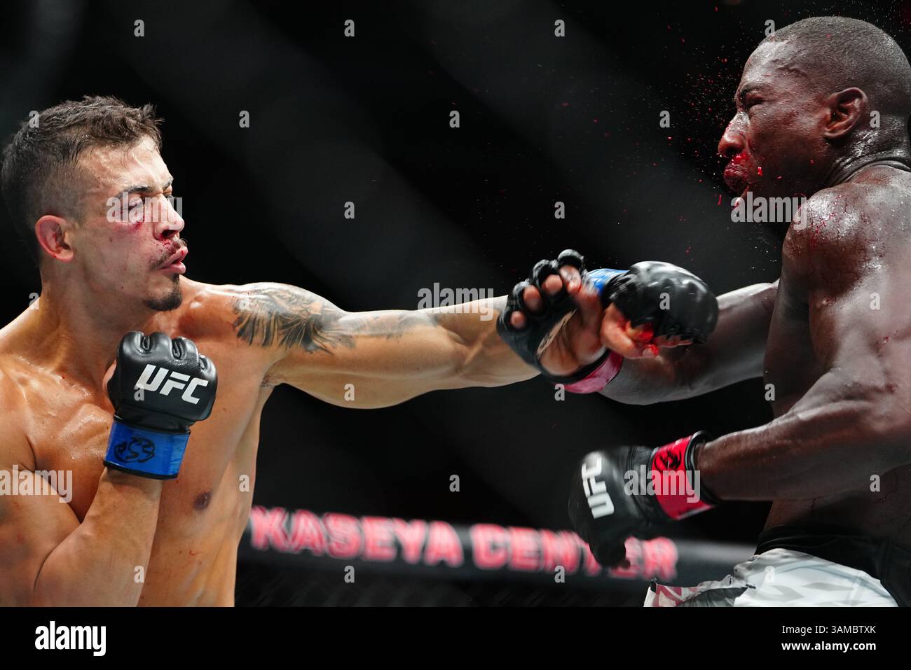 MIAMI, FL - APRIL 12:Tresean Gore and Marco Tulio at UFC 314 ...