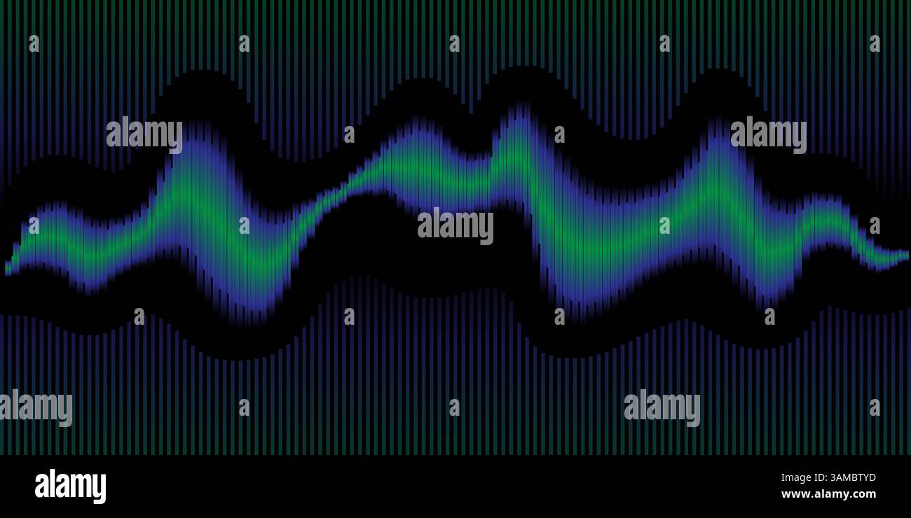 Vector Digital EQ Music Equalizer. Sound Wave Design Element. Speaking ...