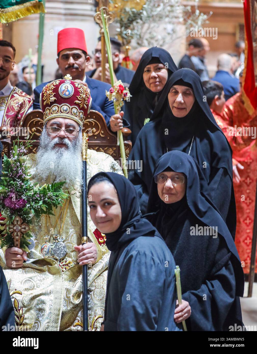 Jerusalem, Israel 13th April 2025 Coptic Orthodox Patriarch of ...