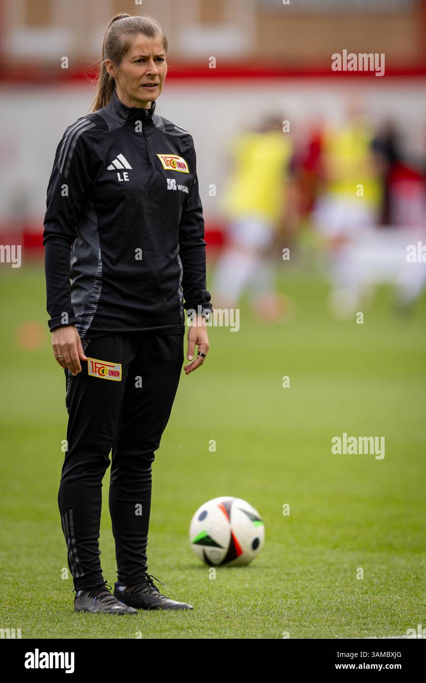 Berlin, Germany. 13th Apr, 2025. Assistant coach Marie-Louise Eta of ...