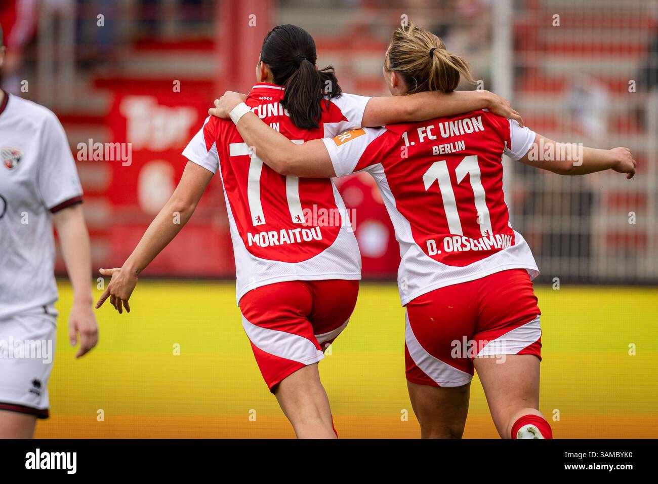 Berlin, Germany. 13th Apr, 2025. Dina Sophia Orschmann (11) of Union ...