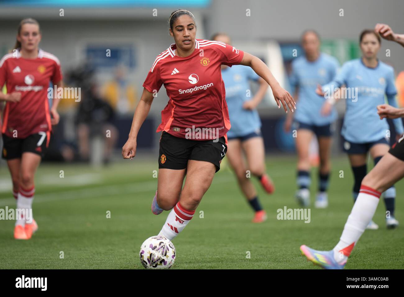 Manchester, UK. 13th Apr, 2025. Manchester City Women v Manchester ...