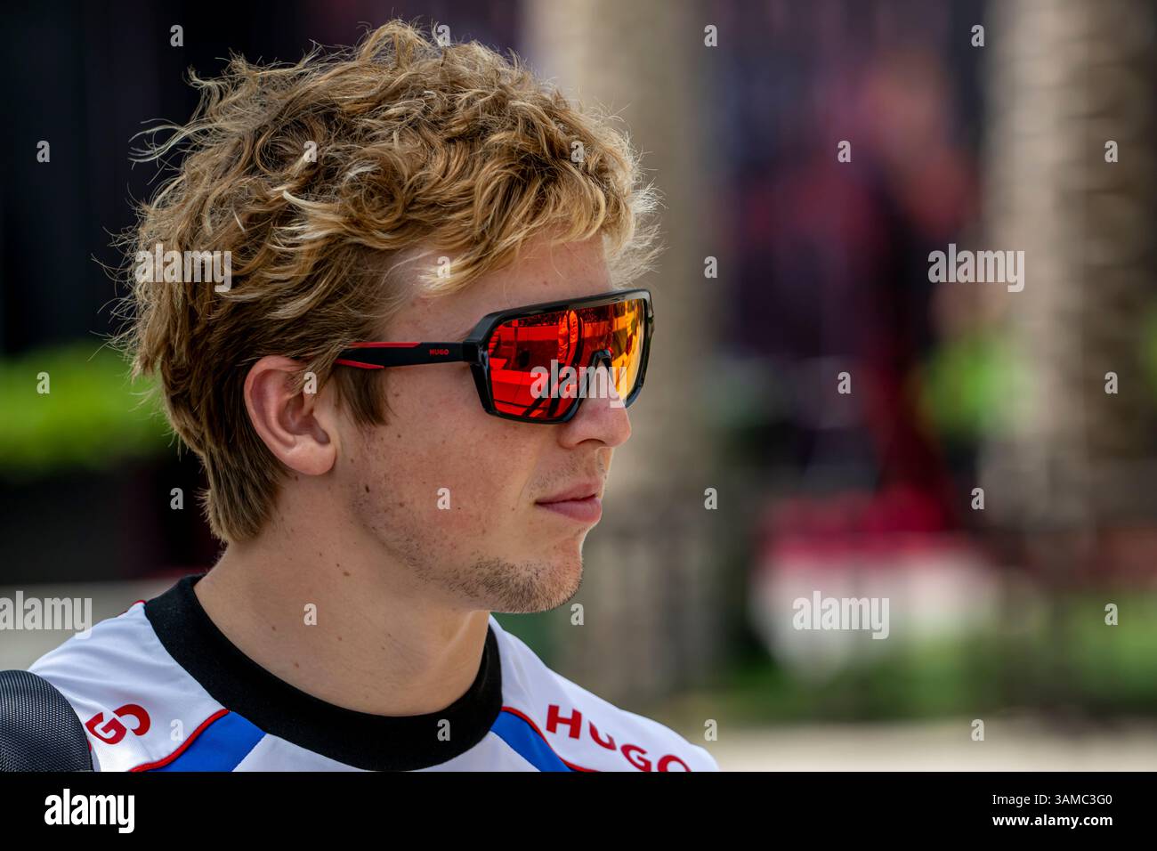 Sakhir, Bahrain, 13 Apr 2025, Liam Lawson, from New Zealand competes ...