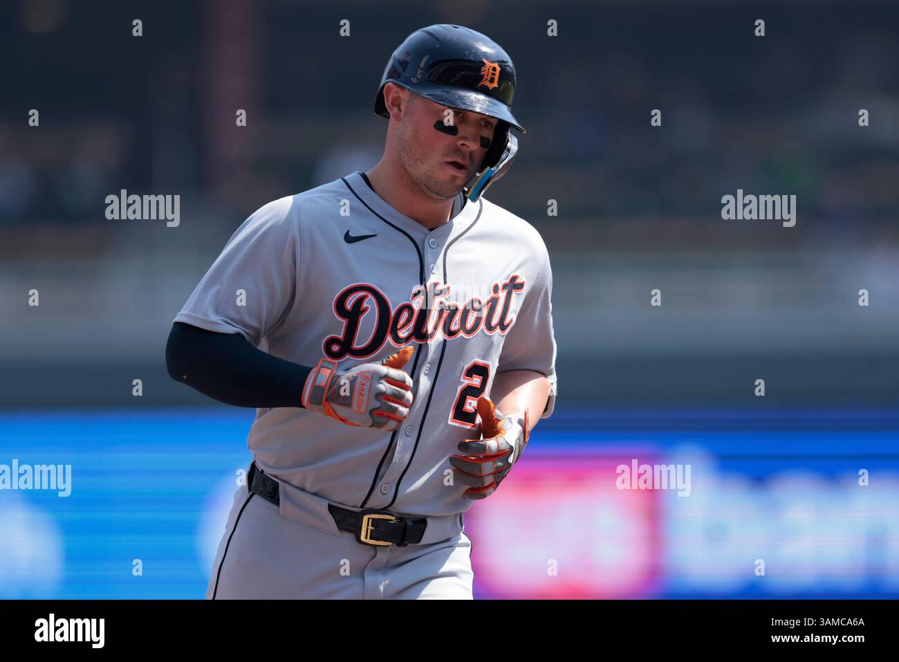 MINNEAPOLIS, MN - APRIL 13: Detroit Tigers first base Spencer Torkelson ...