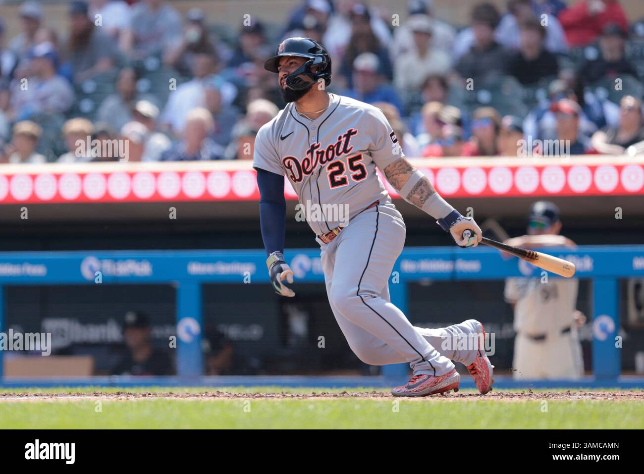 MINNEAPOLIS, MN - APRIL 13: Detroit Tigers second base Gleyber Torres ...