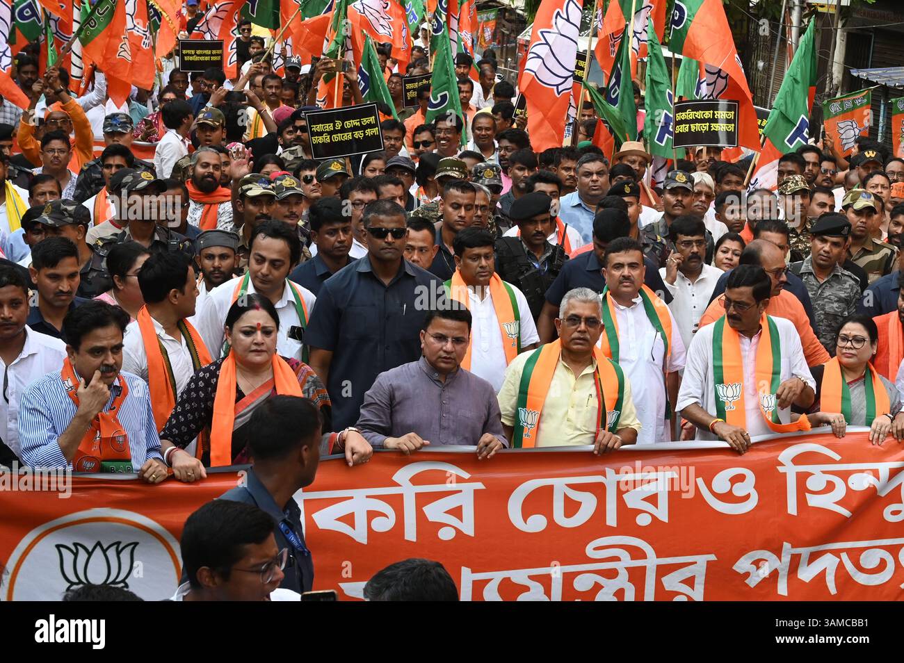 Kolkata, India. 13th Apr, 2025. KOLKATA, INDIA - APRIL 13: Bharatiya Janata Party (BJP) leader ...
