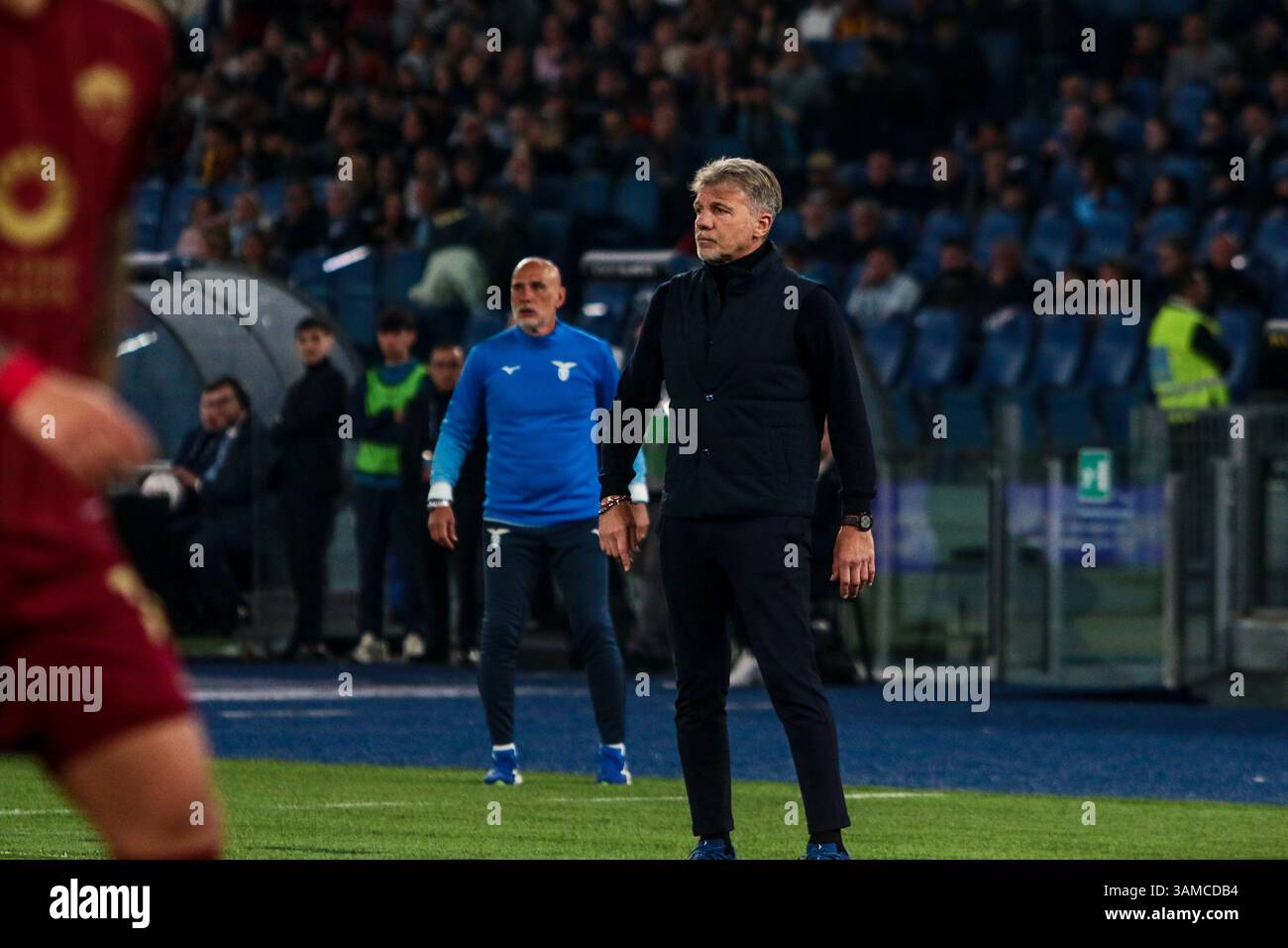 Rome, Italy. 13th Apr, 2025. Marco Baroni coach of SS Lazio during SS ...