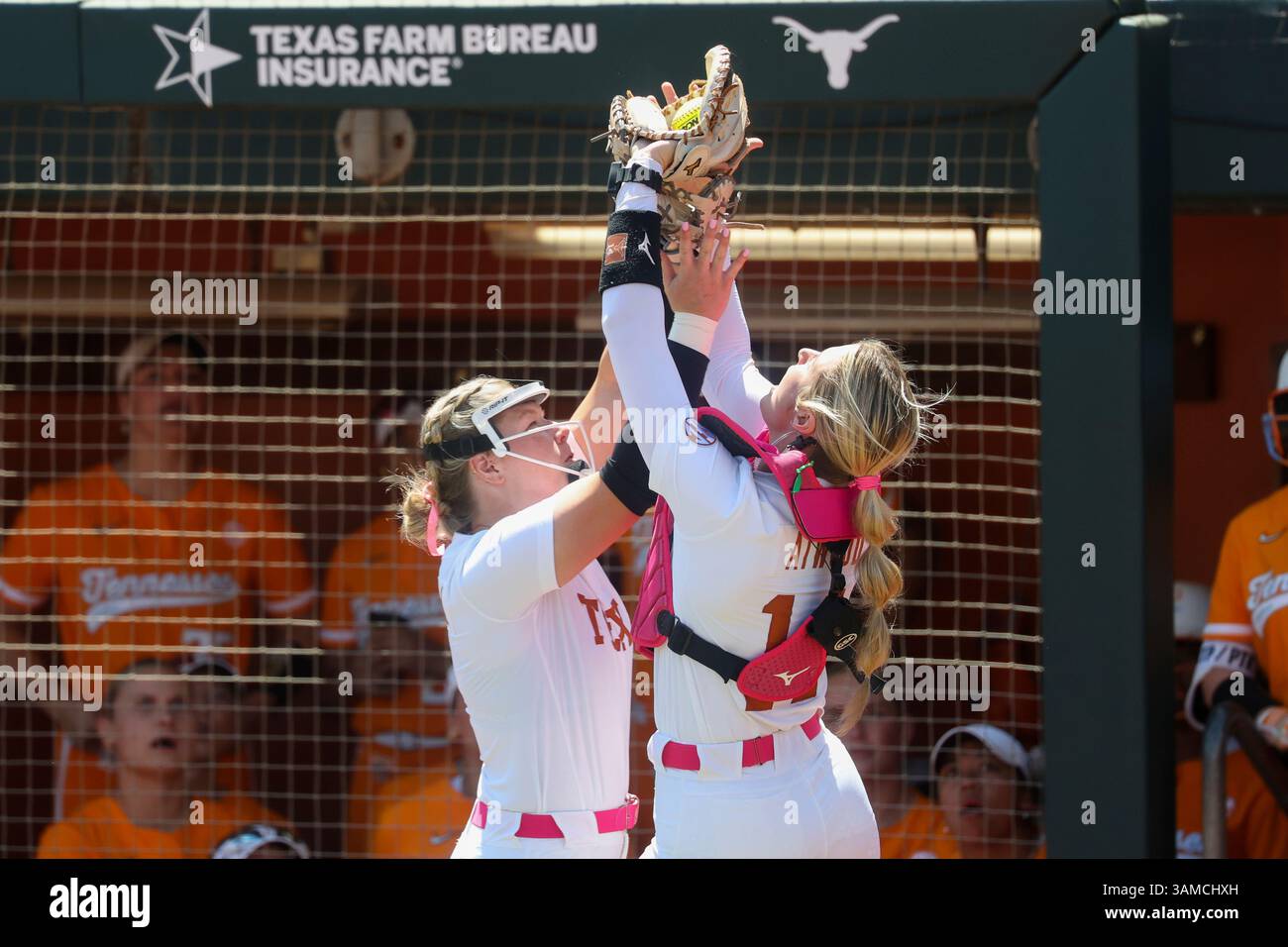 AUSTIN, TX - APRIL 13: Texas utility Reese Atwood (14) and Texas ...